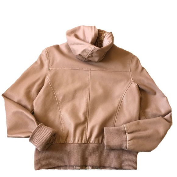 Luz | Jackets & Coats | Luz Blush Pink Faux Leather Jacket | Poshmark